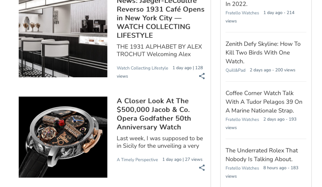 ATimelyPerspective Is Now On Watchonista's Watchicity Aggregate Watch ...